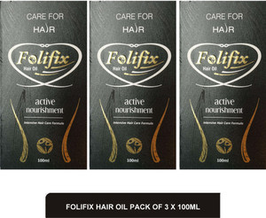 Folifix Hair Oil - anti grey hair oil(pack of 3)100ml Hair Oil - Price ...