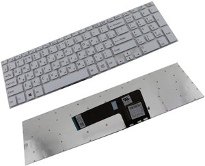SDLAPPARTS Laptop Keyboard for Sony Vaio SVF15 SVF15A Series (White ...