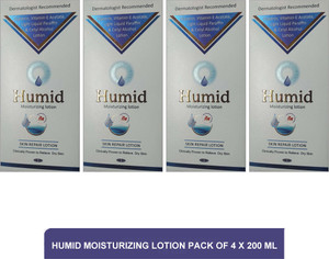 Humid Moisturizing lotion - dry skin lotion(pack of 4)200ml - Price in ...