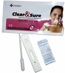 HCG CARD CLEAR & SURE ONE STEP PREGNANCY TEST KIT Pregnancy Test Kit ...