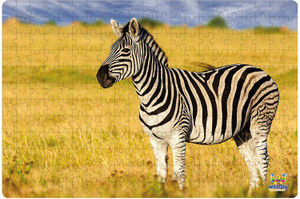 Webby Zebra in the Grasslands Jigsaw Puzzle, 252 pieces - Zebra in the ...