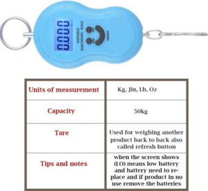 Granny Smith Smiley Luggage Pocket Weighing Scale Weighing Scale (Blue ...
