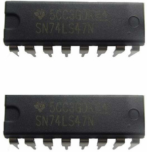 Ihc 7447 / SN74LS47N / 74LS47N IC BCD to 7 Segment Decoder/Driver, DIP ...