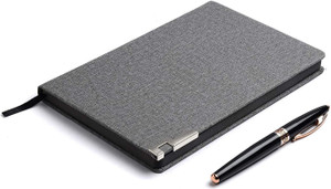 COI Diary Cute Grey Notebook - Vintage Faux Leather A5 Travel Journal ...