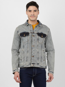 LLAK Full Sleeve Washed Men Denim Jacket - Buy LLAK Full Sleeve Washed ...