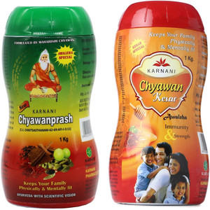 KARNANI Kesar Chyawanprash & Amla Chyawanprash Health Immunity Paste 1 ...
