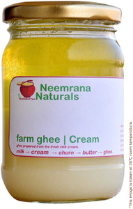 Neemrana Naturals Farm ghee | Indian Desi Buffalo Pure Milk Cream ghee ...