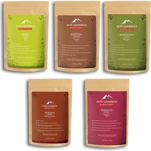 Alps Goodness Hair & Skin Powders - Amla Hibiscus Shikakai Reetha ...