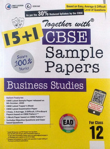 Together With Class 12 EAD CBSE Business Studies15+1CBSE Sample Papers ...
