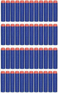 Jaravik (Pack of 40) Blue Bullet Foam Dart Bullets for Nerf N-Strike ...