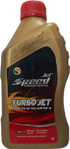 JET Speed Turbo SAE 15 W 40 API CF 4 (1 Litre) - Pack Of 1 Heavy Duty ...