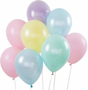Flipkart.com | PartyDecoration Solid Pastel Color Balloons for Birthday ...
