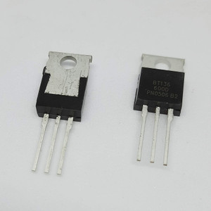 TechInfo BT136 600D TRIAC LOGIC SENSITIVE GATE 600V 4A TO220AB (PACK OF ...