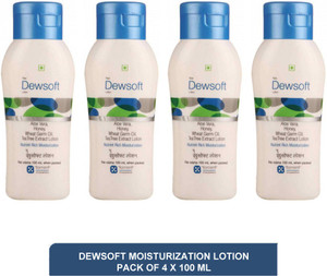 DEWSOFT Lotion - best moisturizer for dry skin(pack of 4)100ml - Price ...
