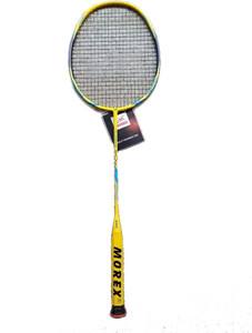 Morex FITFLEX BADMINTON 100 PERCENT CARBON RACKET HIGH TENSILE Yellow ...