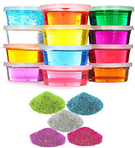 AncientKart Scented 5D Slime Putty Ultra Crystal Clear with molds ...