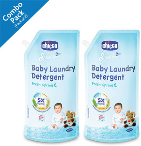 Chicco Laundry Detergent Fresh Spring 500 ml (Pack of 2) Fresh Liquid ...