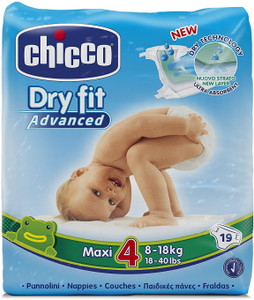 Chicco Dry Fit Adv Maxi 4 Diaper, 19 Count - M - Buy 19 Chicco Pant ...