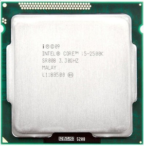 Intel core I5 2500k 3.3 GHz LGA 1155 Socket 4 Cores Desktop Processor ...