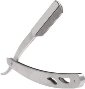 AVEU Stainless Steel Straight Edge Barber Razor Folding Shaving Shaver ...