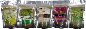 Adiveda 100% Organic Combo - Pack of Neem, Karela, Chirata, Jamun ...