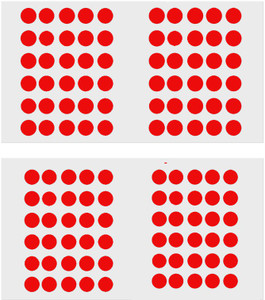 Rainbow Arts Red Color Plain Bindi for Forhead - Set of 2 Forehead Red ...