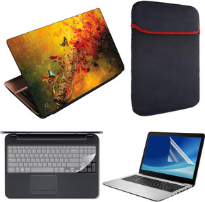 Finest 4 in 1 Combo Pack of Printed Vinyl Laptop Skin Decal Sticker ...