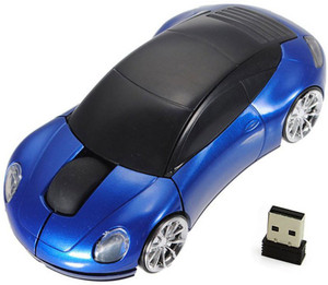 microware Wireless Computer Mouse 2.4GHz Wireless 3D Sports Racing Car ...
