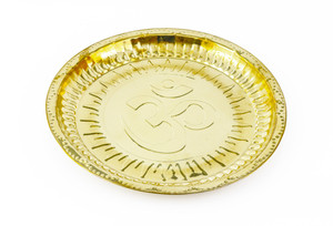 Djuize Traditional Handcrafted Brass Thali/Aarti Plate for Pooja ...