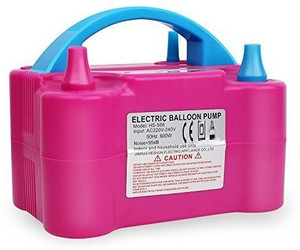 TASHKURST Pink Electric Balloon Inflation Balloon Pumps Dual Nozzle ...