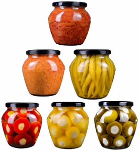 Adwatiya innovetion Glass Pickle Jar - 350 ml Price in India - Buy ...