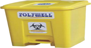 POLYWELL Yellow Plastic Dustbin For Garbage World Plastic Dustbin Price ...