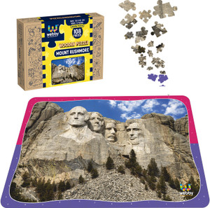 Webby Mount Rushmore Wooden Jigsaw Puzzle, 108 Pieces - Mount Rushmore ...