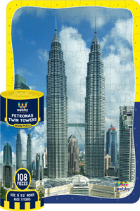 Webby Petronas Twin Towers Jigsaw Puzzle, 108 Pieces - Petronas Twin ...