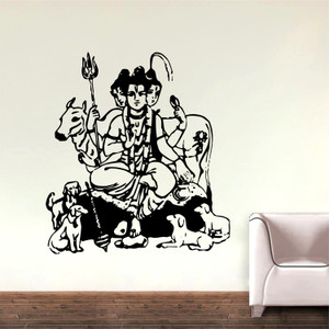 Decals Stock 63 cm Shivji With Nandi Self Adhesive Sticker Price in ...