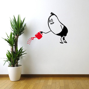 Sticker Hub 60 cm Funny Wall Sticker Self Adhesive Sticker Price in ...
