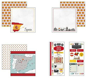 Scrapbook Customs Spain Adventure Scrapbook Kit - Spain Adventure ...