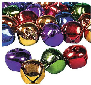 Oriental Trading Rainbow Jumbo Jingle Bells - 24Pcs - Crafts for Kids ...