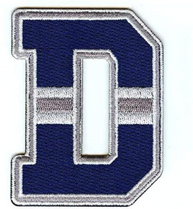 CITY Of Dallas D Logo Football Jersey Parody Embroide Iron On Patch ...