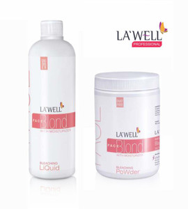 Lawell Face Blond Bleaching Powder 250gm With Bleaching Liquid 400ml ...