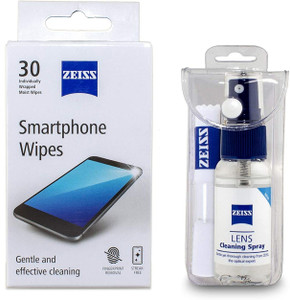 ZEISS Lens Cleaner & Pre-Moistened Smartphone Cleaning Wipes for ...