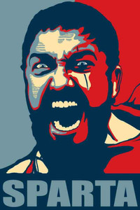 SPARTA Waterproof Vinyl Sticker Poster || (12X18 inches) can2106-1 Fine ...
