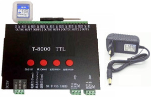 Divinext T8000 SD Card Pixel Controller RGB LED Strip Light Controller ...