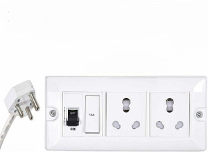Hopedwell Electric Mcb and 2 Socket 16 amp Extension Board with 1.5mm 3 ...