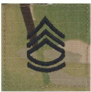 MULTICAM OCP Rank Insignia Fastener- Sergeant First Class SFC - OCP ...