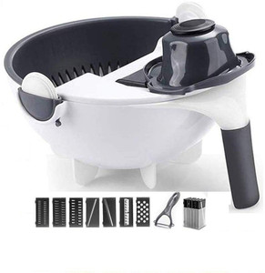 DINERO Multifunction Kitchen Wet Basket Vegetable Washer & Cutter ...