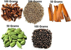 PURE FARMS Green Cardamom - 50 Grams, Cloves - 100 Grams, Black Pepper ...