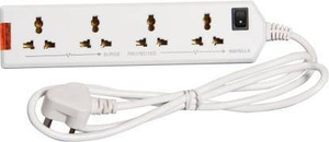 SS Havells 6A Four-Way Extension Board 4 Socket Extension Boards (White ...