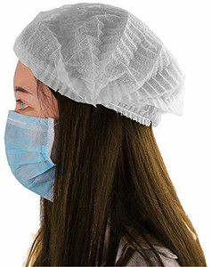 Sheenuu Anti-Pollution Head Caps For Surgical (Pack of 250) White ...