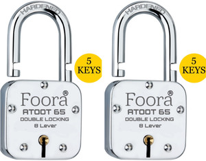 Foora Lock and key door lock for home atoot 65, 8lever Padlock PK2 for ...